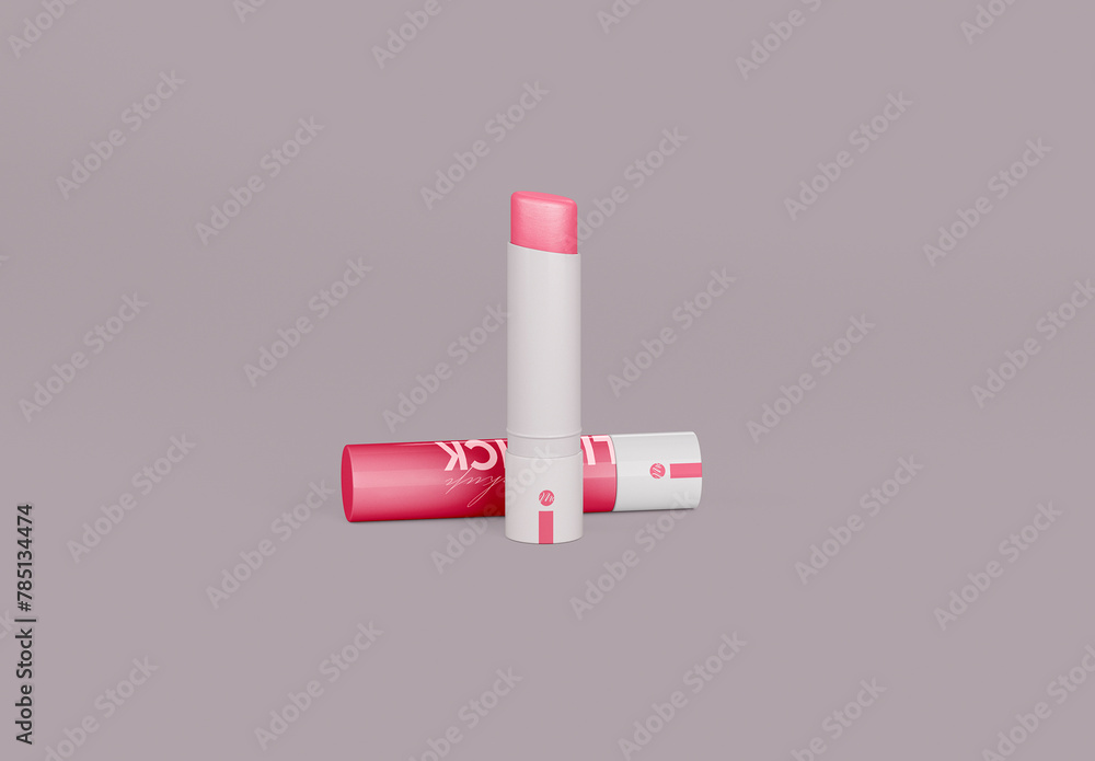 Open and Close Lipstick Mockup Stock Template | Adobe Stock