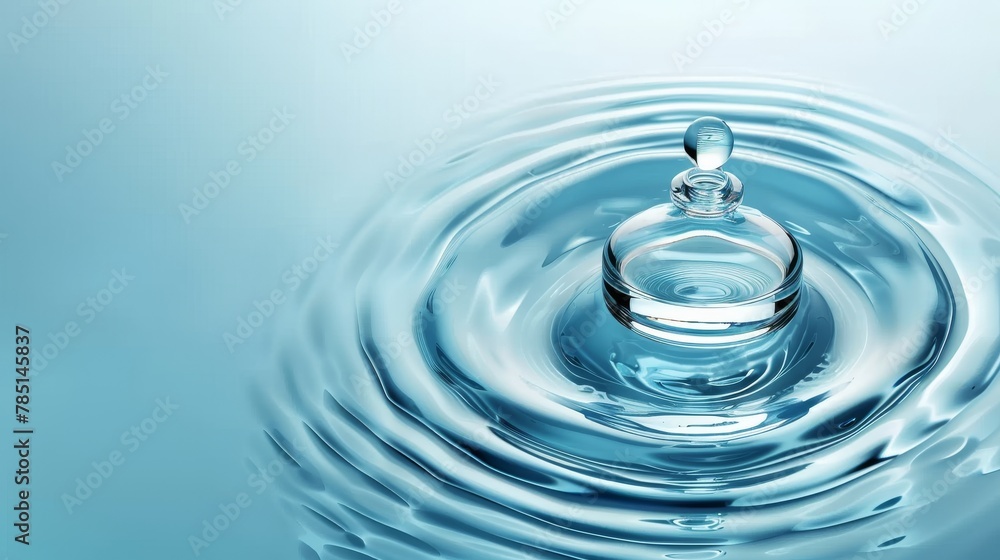 This eye drop banner ad features a 3D illustration of an eye drop ...