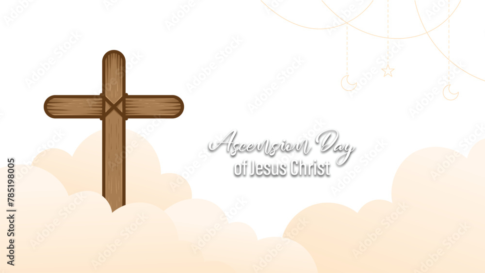 minimalist vector design celebrating the ascension of Jesus the Messiah ...