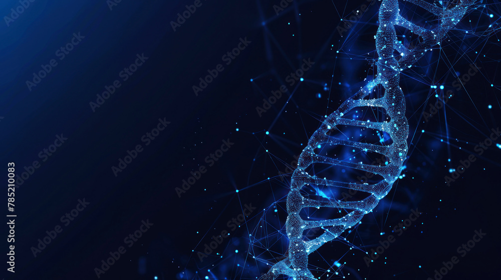 background digital visual screen of DNA futuristic for digital and ...