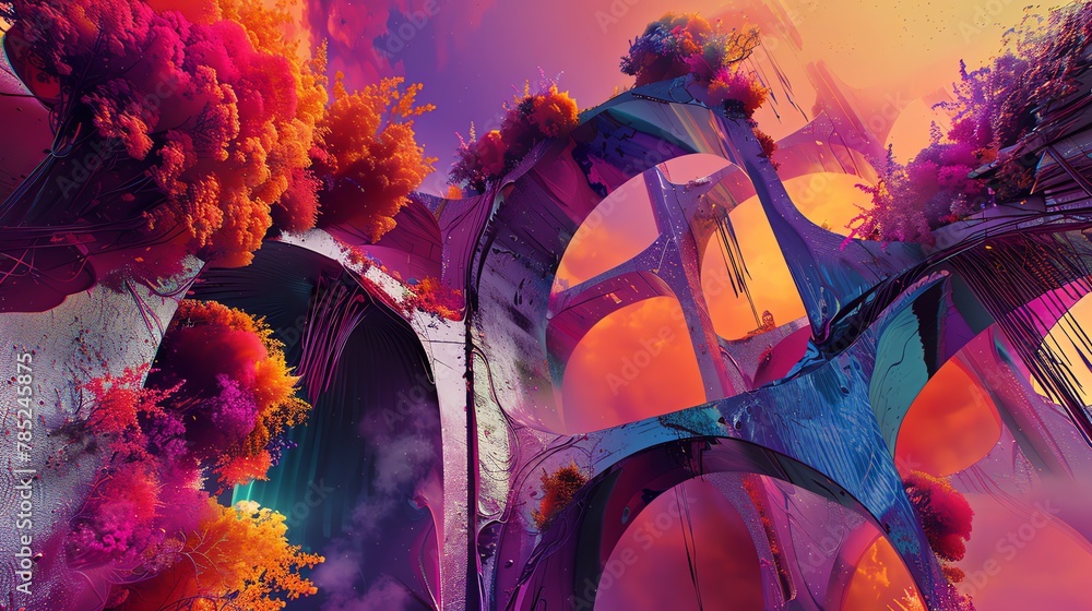 Visualize the concept of Transformation through a worms-eye view ...