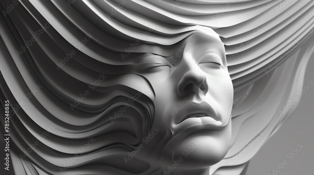 Explore the depths of the mind with a minimalist worms-eye view ...