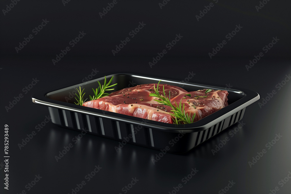 High-resolution image showcasing a beautifully marbled raw ribeye steak ...