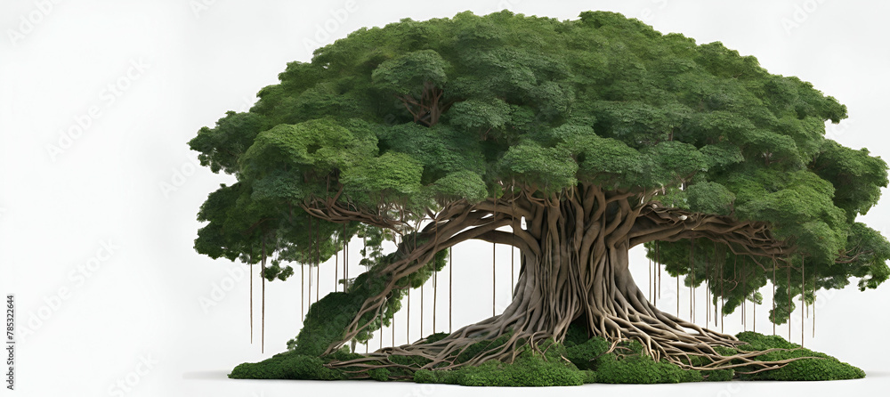 The underground world of the tree roots system is a complex network of ...