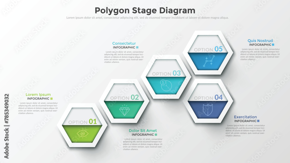 Vetor de Polygon Stage Diagram | Editabalet EPS Planning and Management ...