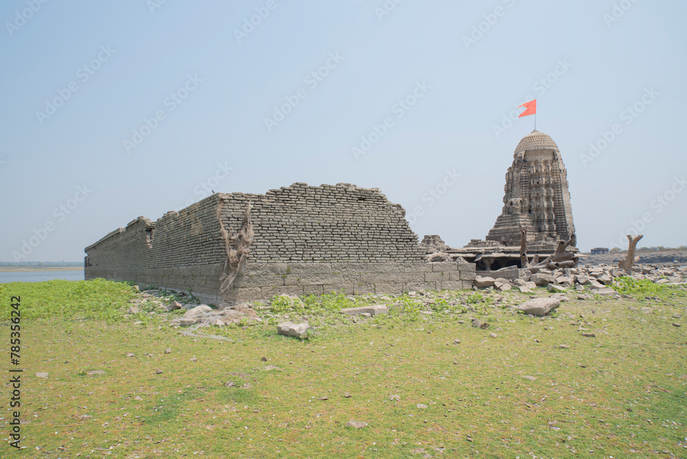 Palasnath Temple. It is normaly submerged underwater. During Drought ...