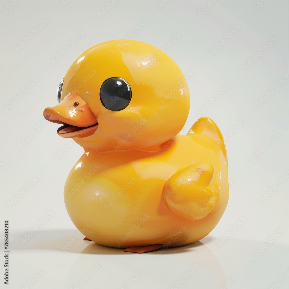 2D video game asset, Rubber Ducky. Single object, white background ...