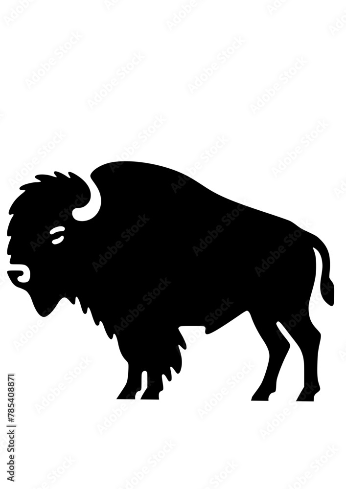 Bison Svg, Bison Clipart, Bison Silhouette SVG, Buffalo svg, American ...