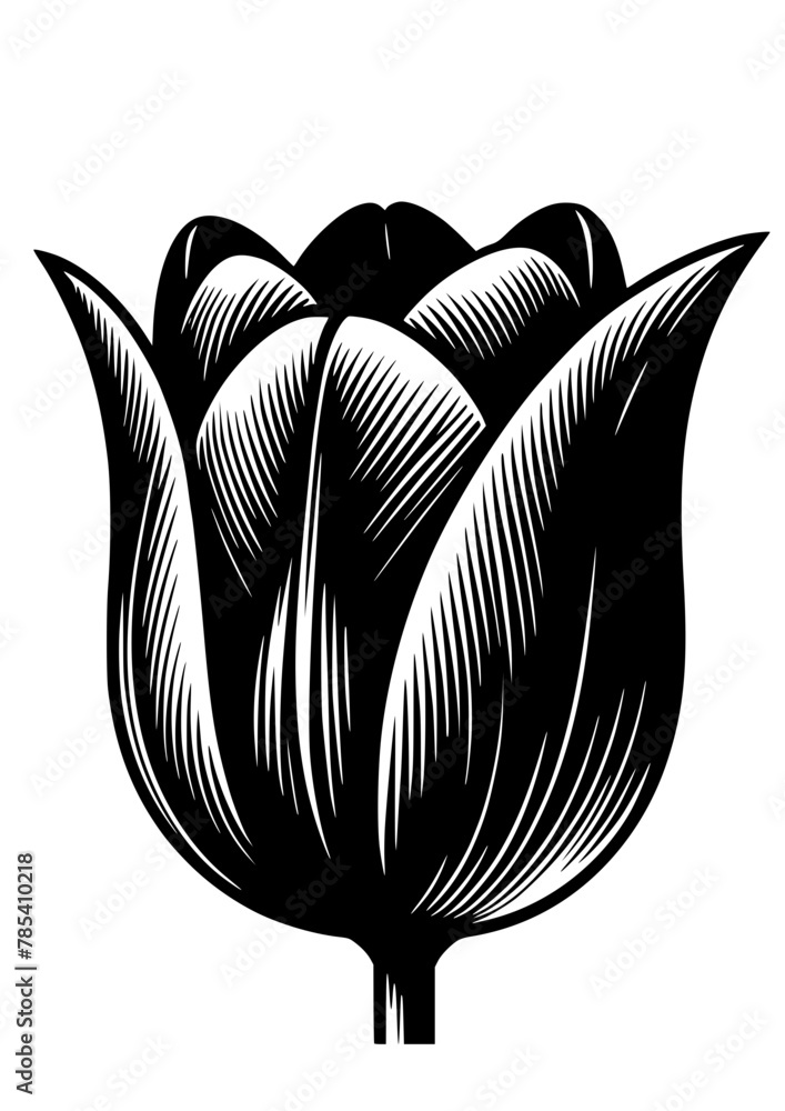 Tulip SVG, Tulip Clipart, Tulip Silhouette, Flower SVG, Bouquet of ...