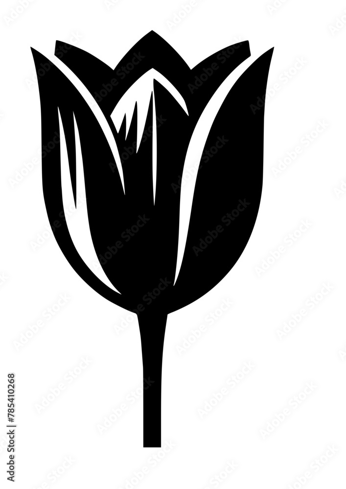 Tulip SVG, Tulip Clipart, Tulip Silhouette, Flower SVG, Bouquet of ...