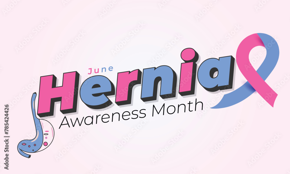 Hernia awareness month. background, banner, card, poster, template ...