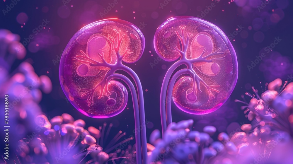 Captivating Kidney Anatomy Educational Highlighting Symptoms and ...