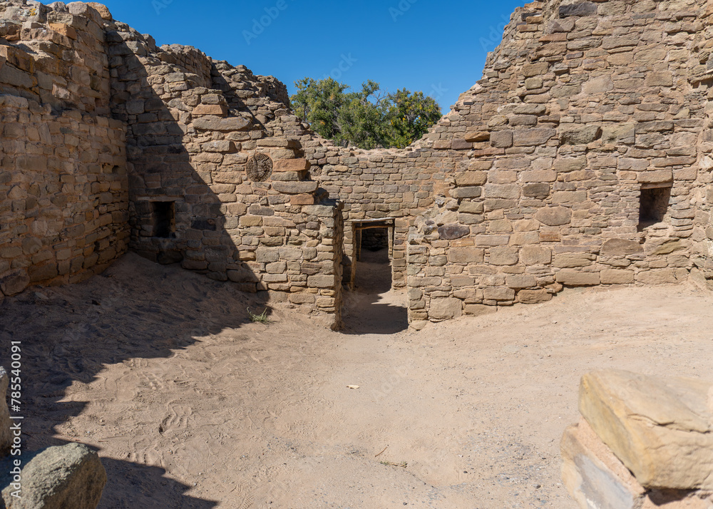 Aztec Ruins National Monument in New Mexico. Best preserved Chacoan ...