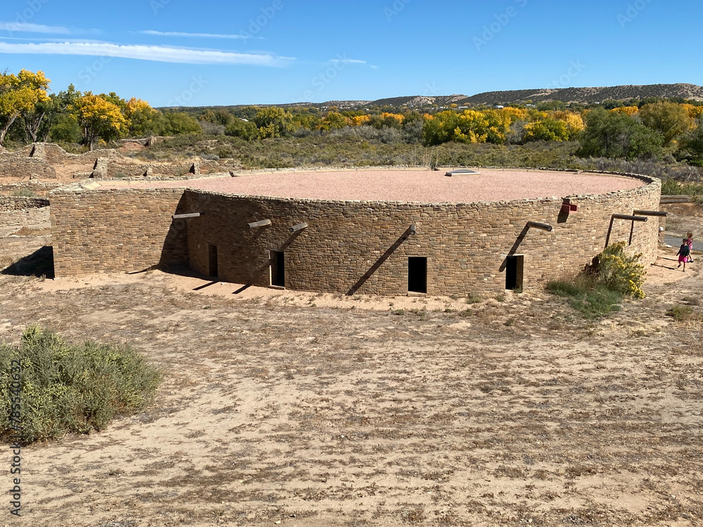 Great Kiva at Aztec Ruins National Monument in New Mexico. Best ...