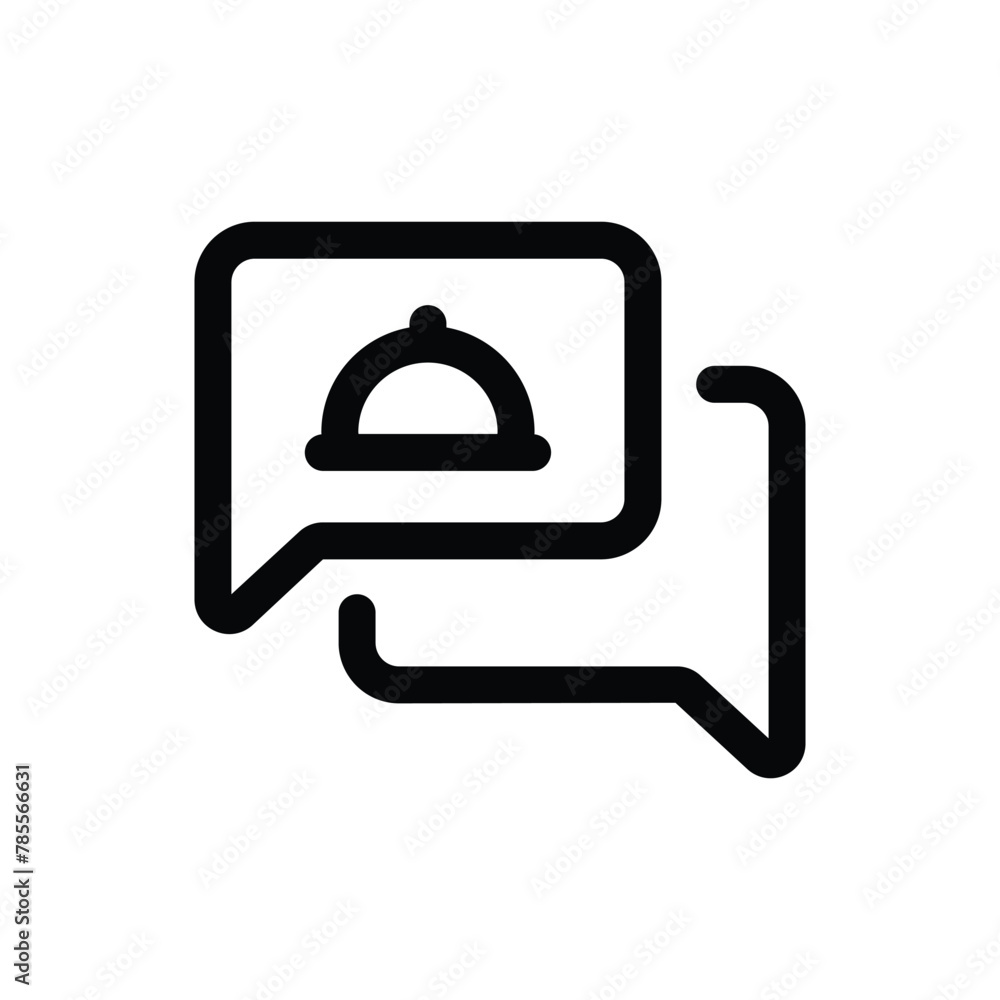 Simple Food Order icon. The icon can be used for websites, print ...