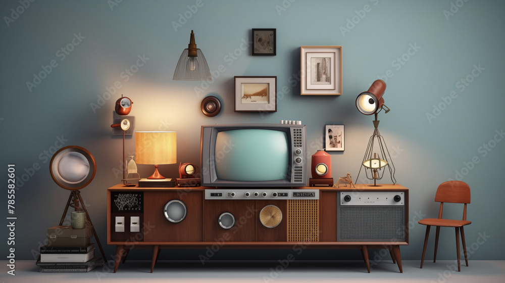 vintage retro classic room interior design old style room interior ...