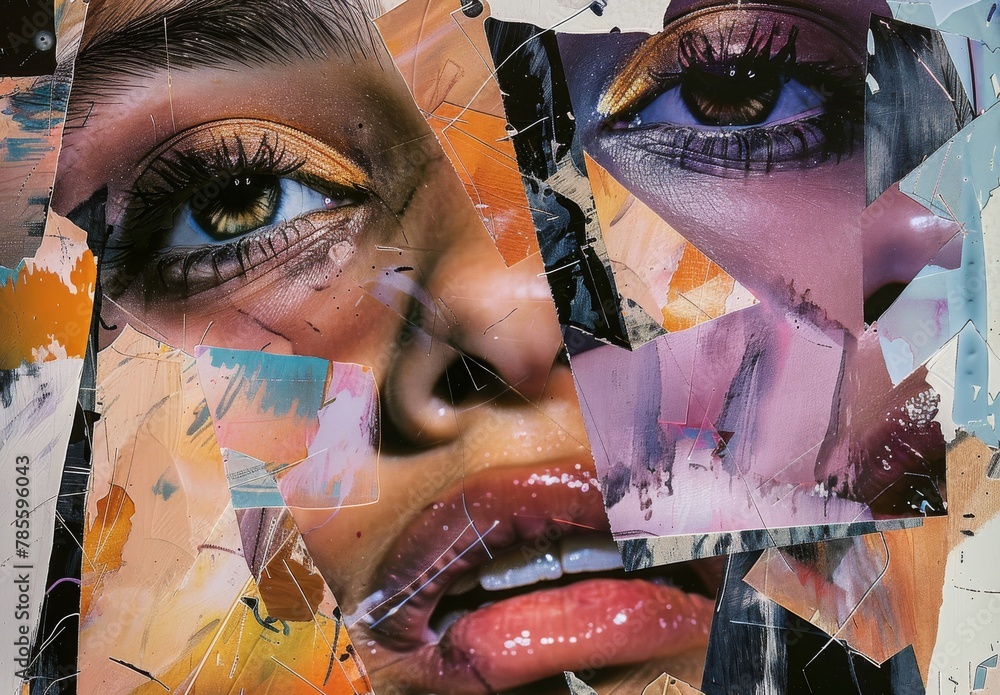 Take close-up shots of different parts of the face, such as eyes, lips ...