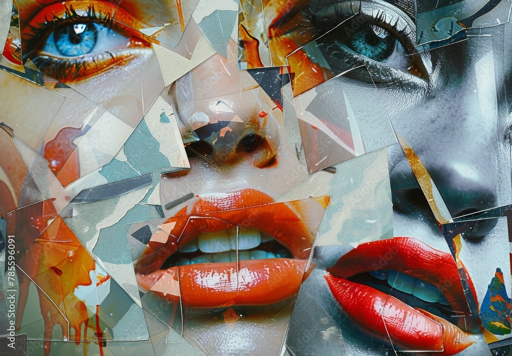 Take close-up shots of different parts of the face, such as eyes, lips ...