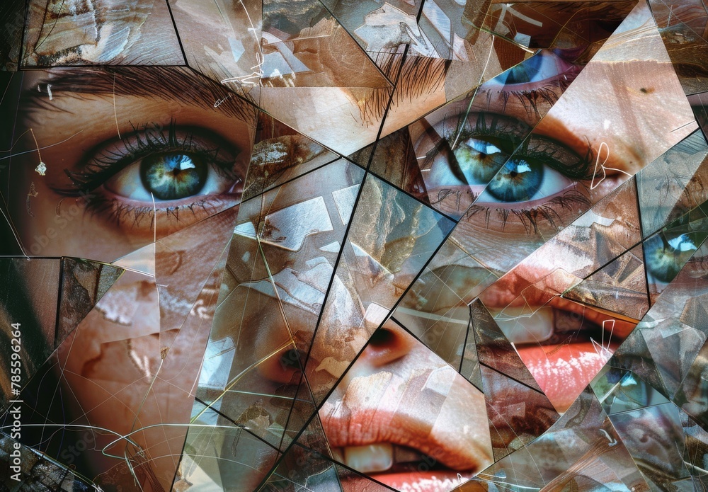 Take close-up shots of different parts of the face, such as eyes, lips ...