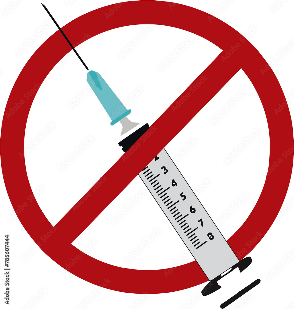 No drugs warning sign. Poster, banner and flyer theme idea to spread ...