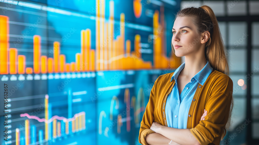 3d Statistik Datenauswertung am Chart mit Datenanalyse Auswertung von ...