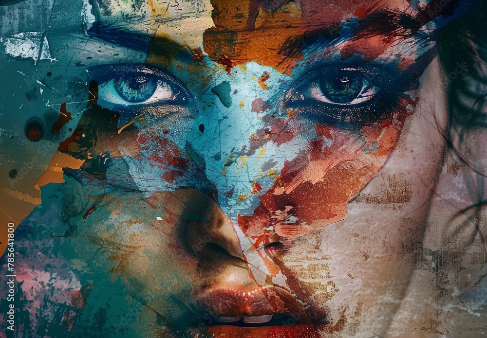 Combine photography with other artistic techniques, such as painting ...