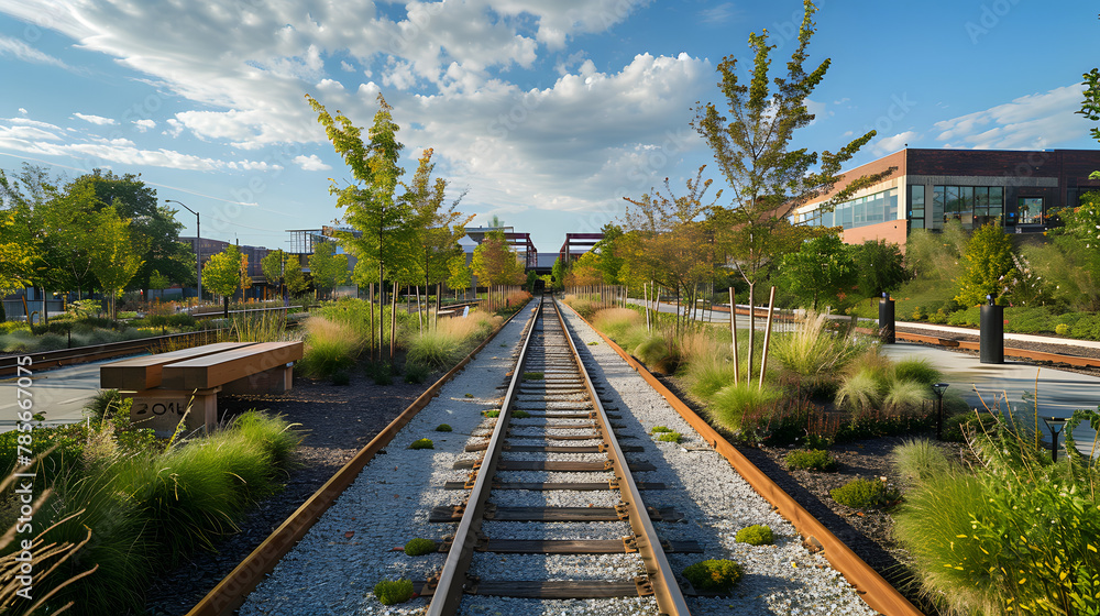 A community-driven urban renewal project transforming an abandoned rail ...
