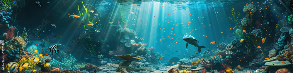 Marine Hide and Seek: 3D Model of an Underwater Playground with ...