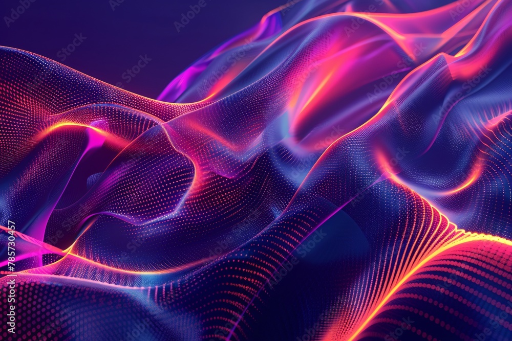 Vibrant abstract wallpaper with neon gradients and futuristic patterns ...