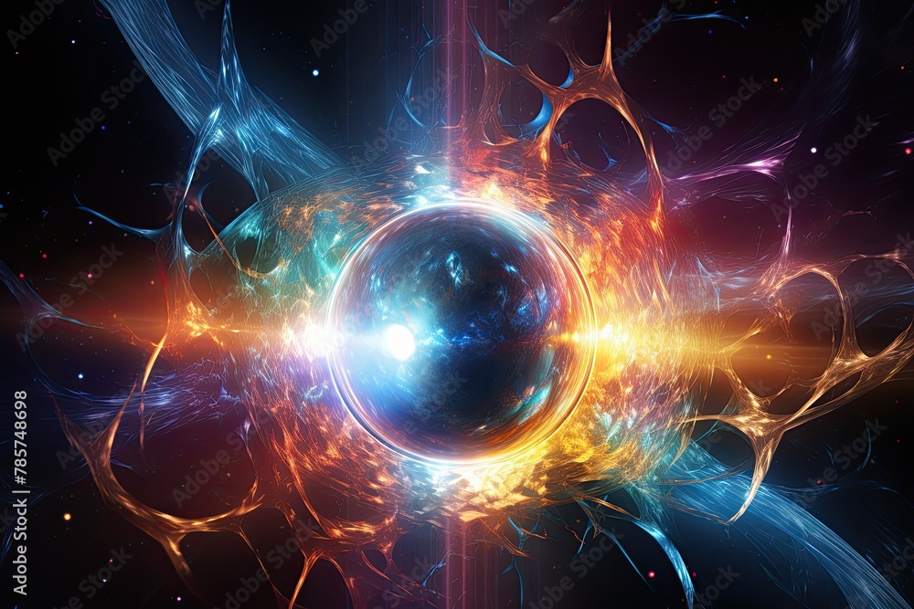 Big metallic sphere with electric rays, power of the gravitational ...