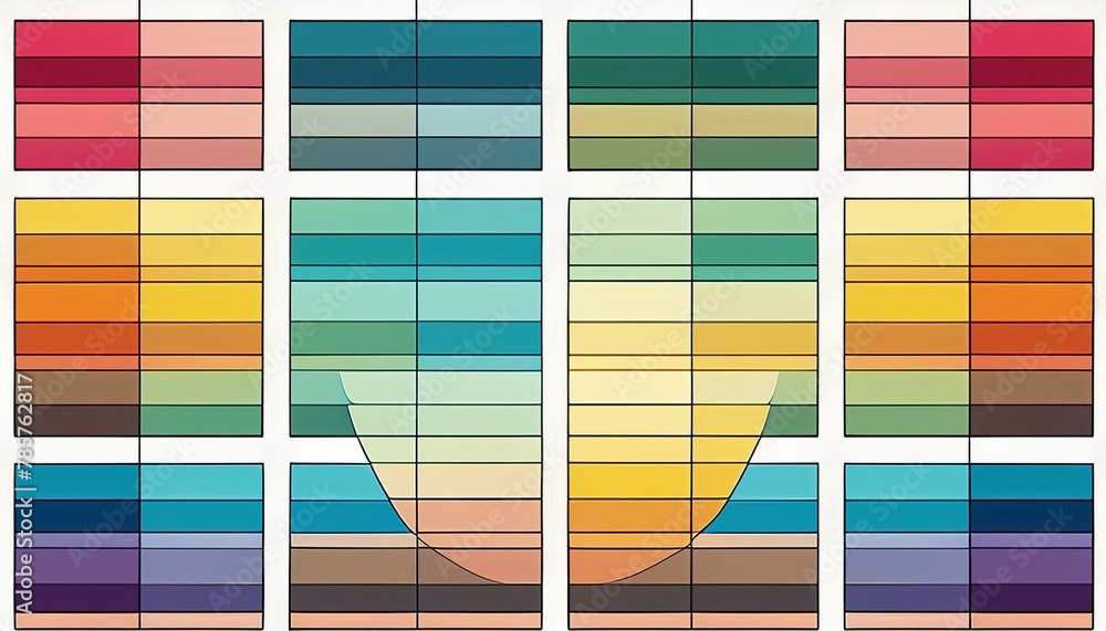 Future color trends. Popular color palettes. Harmony and future color ...