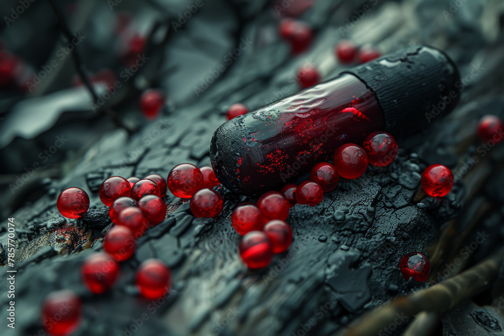 A symbolic portrayal of chronic pain, symbolizing the enduring struggle ...