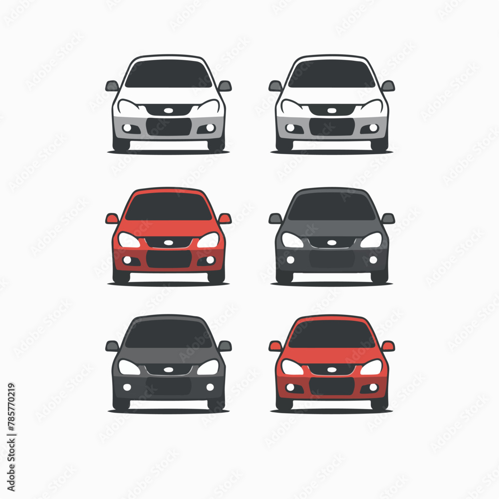Car parking in cartoon, doodle style. Image for t-shirt, web, mobile ...