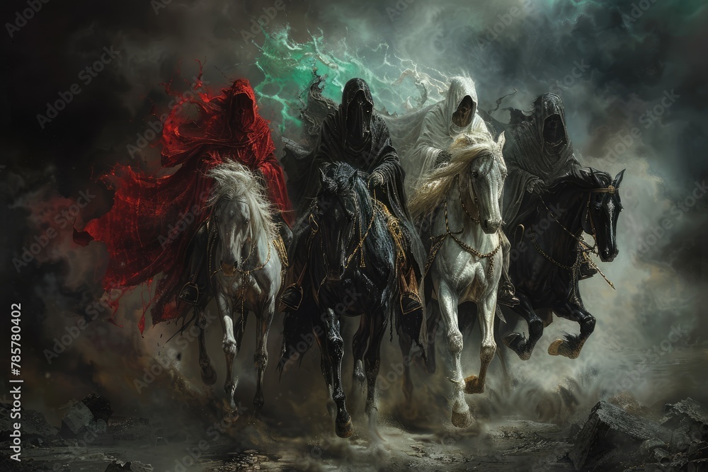 Harbingers of doom: 4 horsemen of the apocalypse - ominous imagery and ...