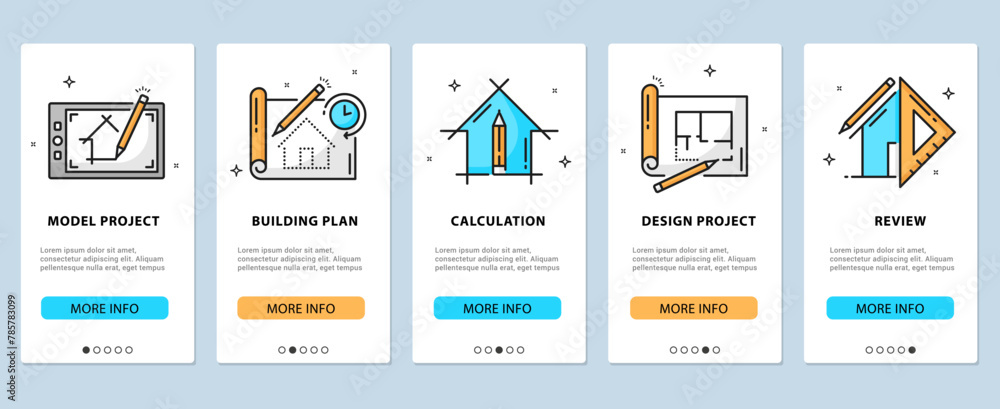 Grafika wektorowa Stock: Architect development, renovation and interior ...