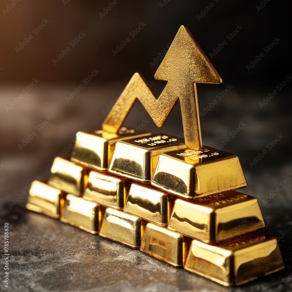 Gold investment has experienced a drastic increase, the arrow chart ...