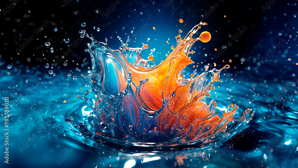 Surreal dynamic fluid, viscous cream, airgel, translucent texture ...