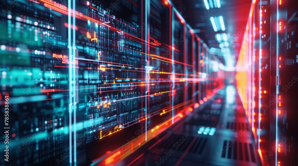 Visualization of encrypted data packets traveling safely through a ... Visualization of encrypted data packets traveling safely through a ...