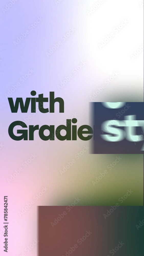 Vertical Split Text with Gradients Stock Template | Adobe Stock