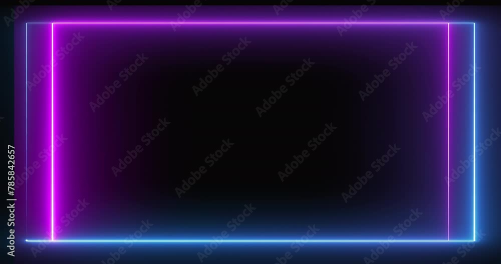 Vidéo Stock Neon Facecam overlay. Seamless loop. Animated facecam or ...