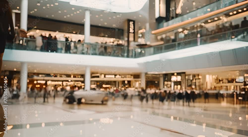 Vidéo Stock Dynamic Hyperlapse: Vibrant Scenes of a Bustling Shopping ...