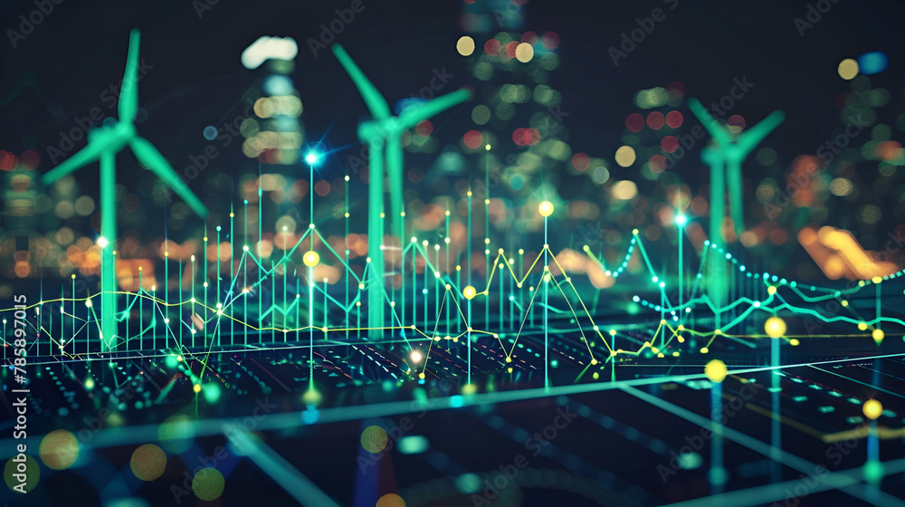 Advanced battery energy storage system with wind turbines, solar panels ...