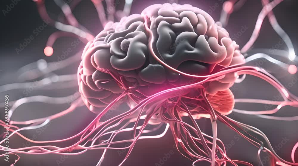 Complexity of human anatomy with detailed 3D mockup highlighting the ...