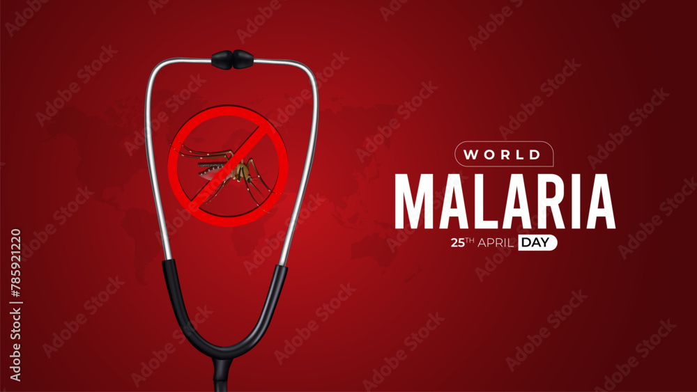 World Malaria Day Awareness Day Social Media Poster Design Stock Vector ...