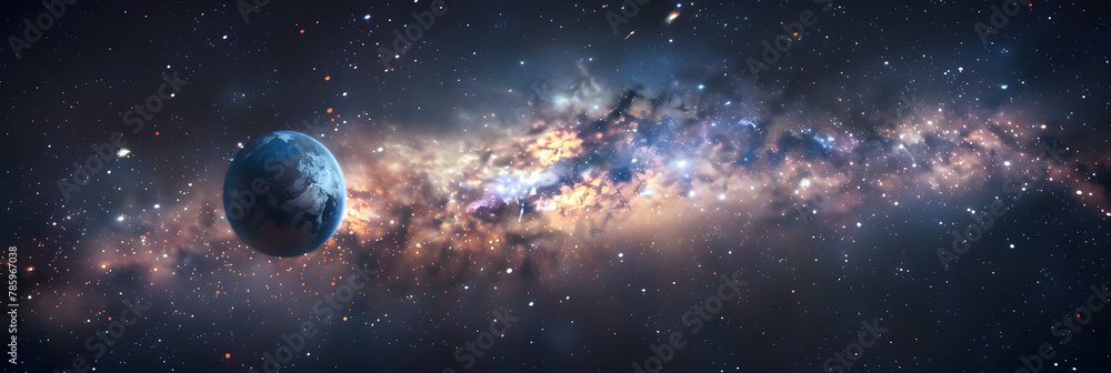 Space Oddities: A Fascinating Rendition of the Celestial Bodies Stock ...