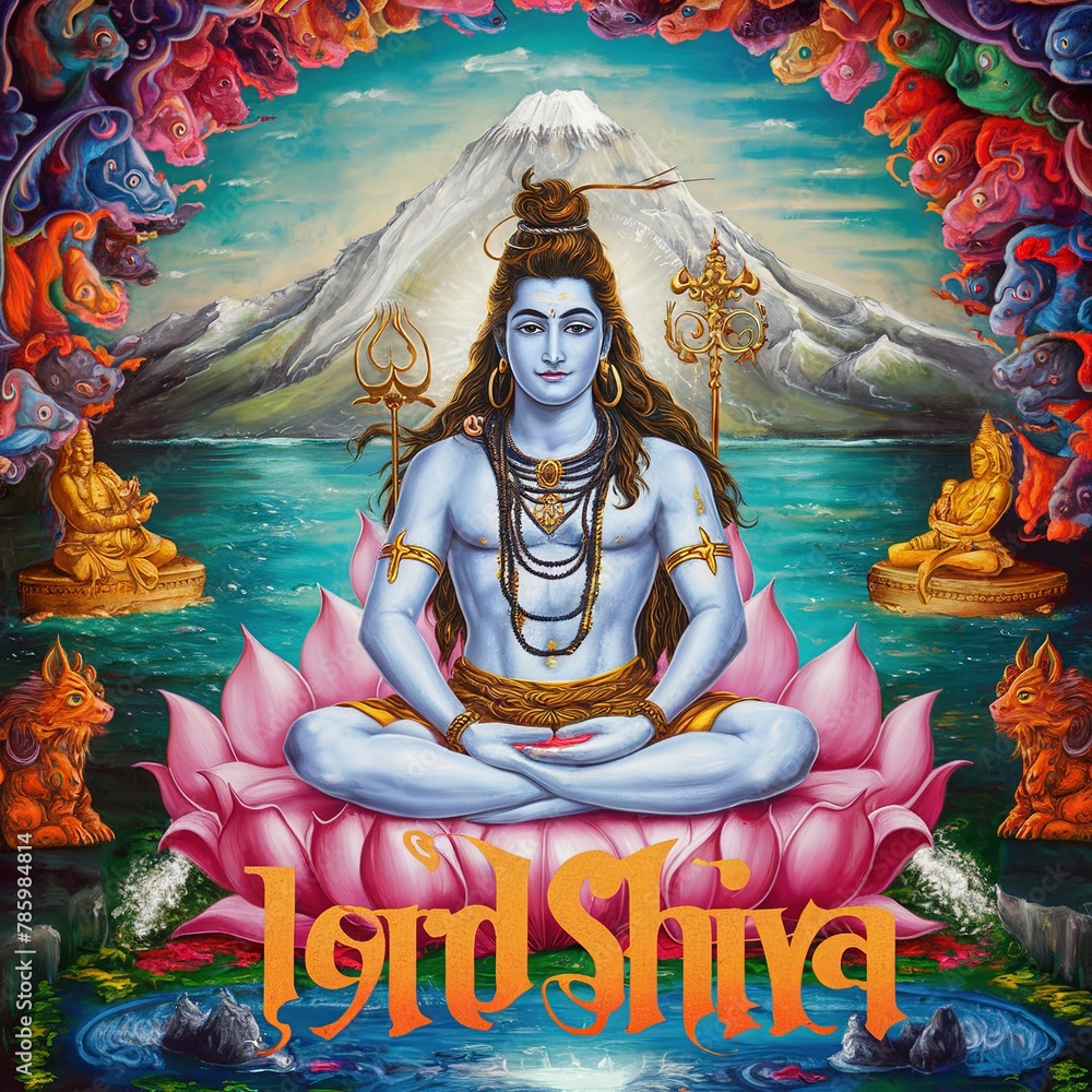 Maha Shivratri, Illustration Of Lord Shiva. Illustration for maha ...
