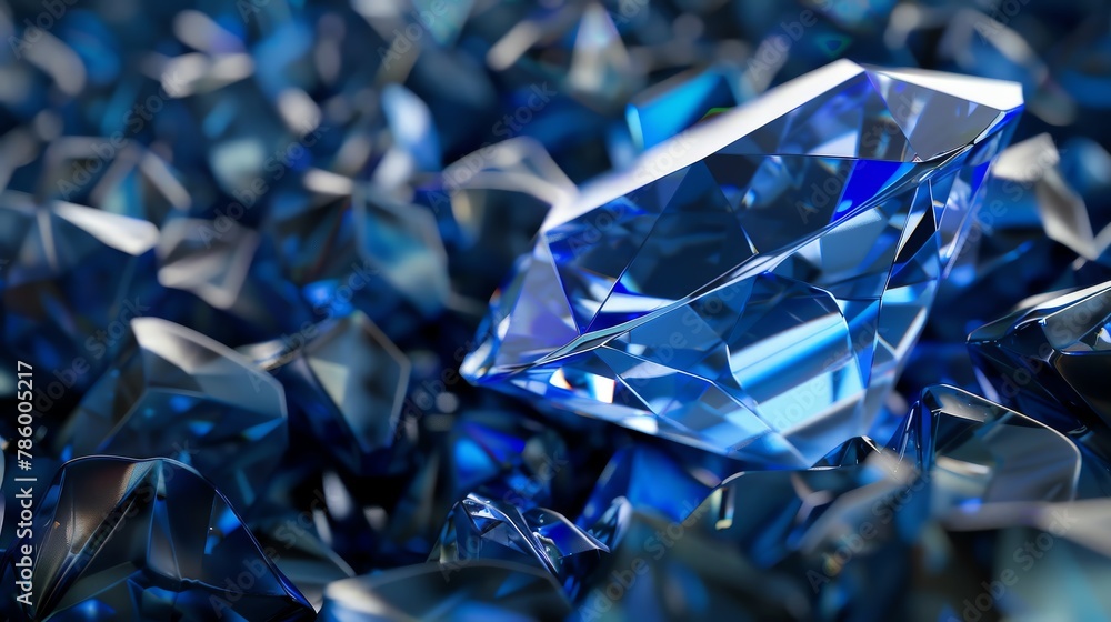 Photographs the diamond with a backdrop of fluttering rich blue flags ...