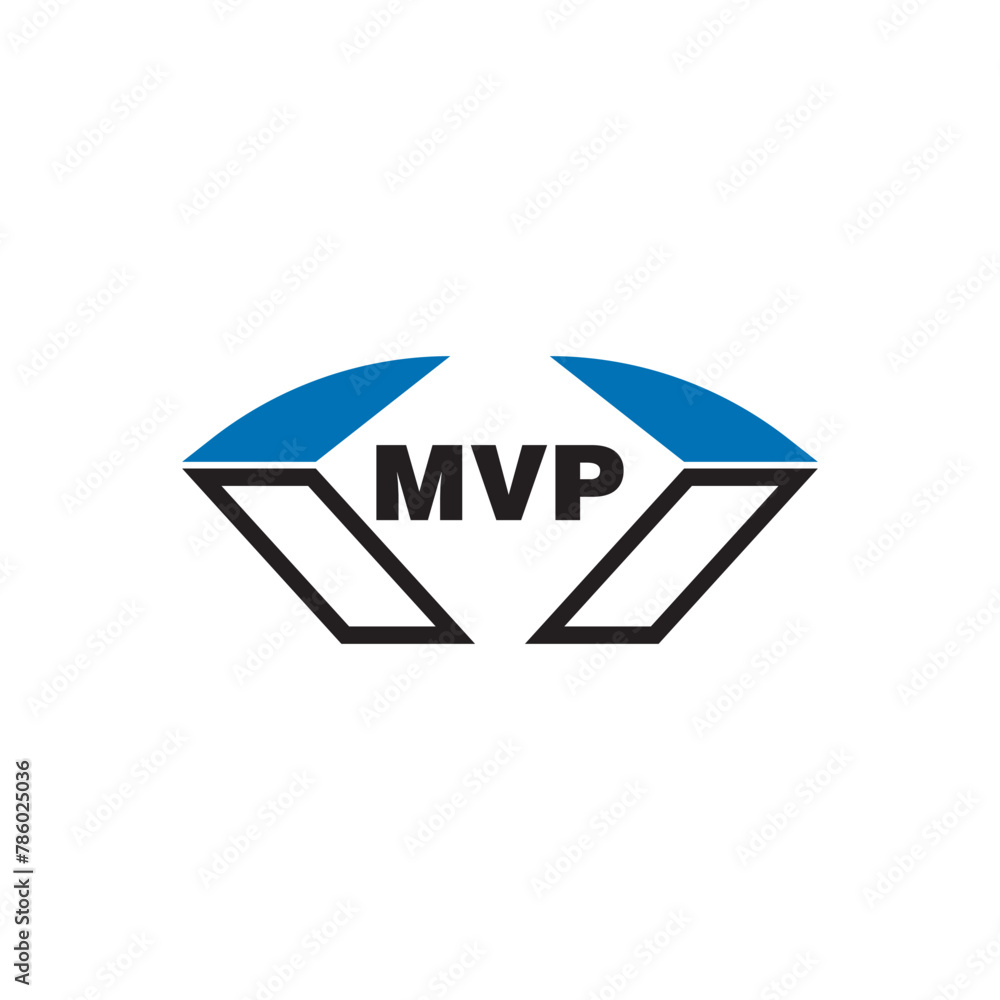 MVP letter logo design on white background. MVP logo. MVP creative initials letter Monogram logo ...