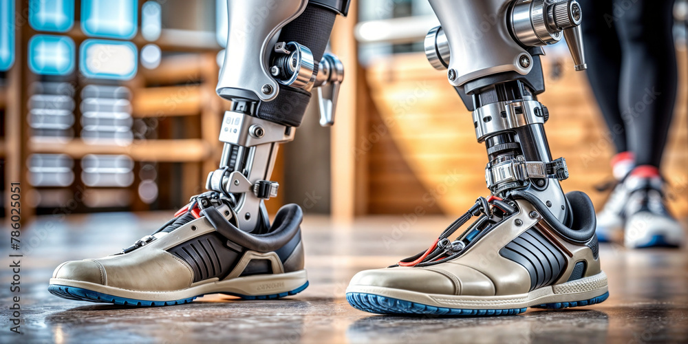 prosthetic foot, orthosis, disabled person Stock Photo | Adobe Stock