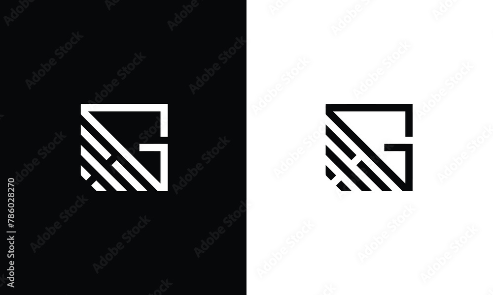 GH logo letter design on luxury background. HG logo monogram initials ...
